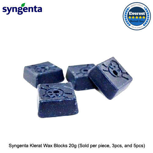 Syngenta Klerat Wax Blocks Rodenticide 20g (Sold per piece, 3pcs, and ...