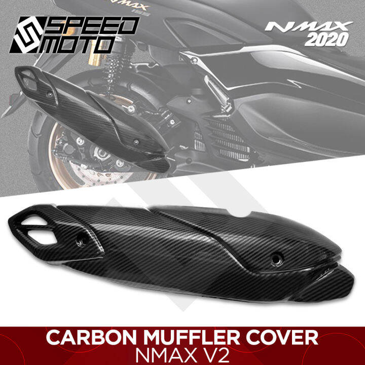 NMAX 2020 / NMAX 2021 / AEROX V2 MUFFLER COVER CARBON FOR NMAX V2 ...