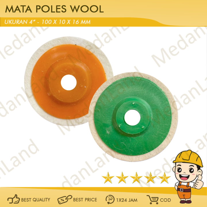 [1Pcs] Mata Gerinda Poles wol Wool felt Polishing disc buffing wheels 4 ...