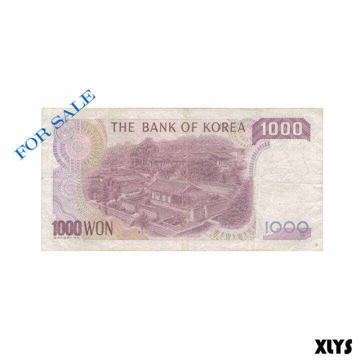 Original Old The Bank Of Korea KRW 1000 South Korean Won | Lazada