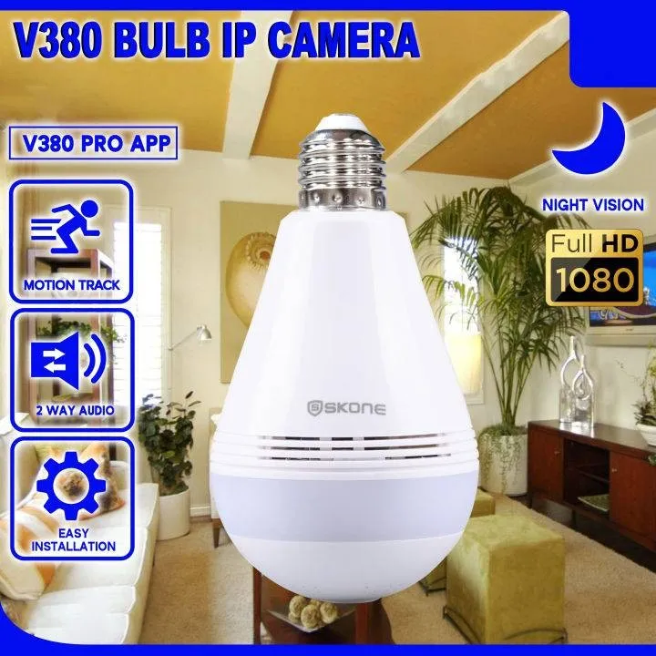 V380 PRO IP CAM Wireless WIFI Network Night Vision Security Two-Way ...