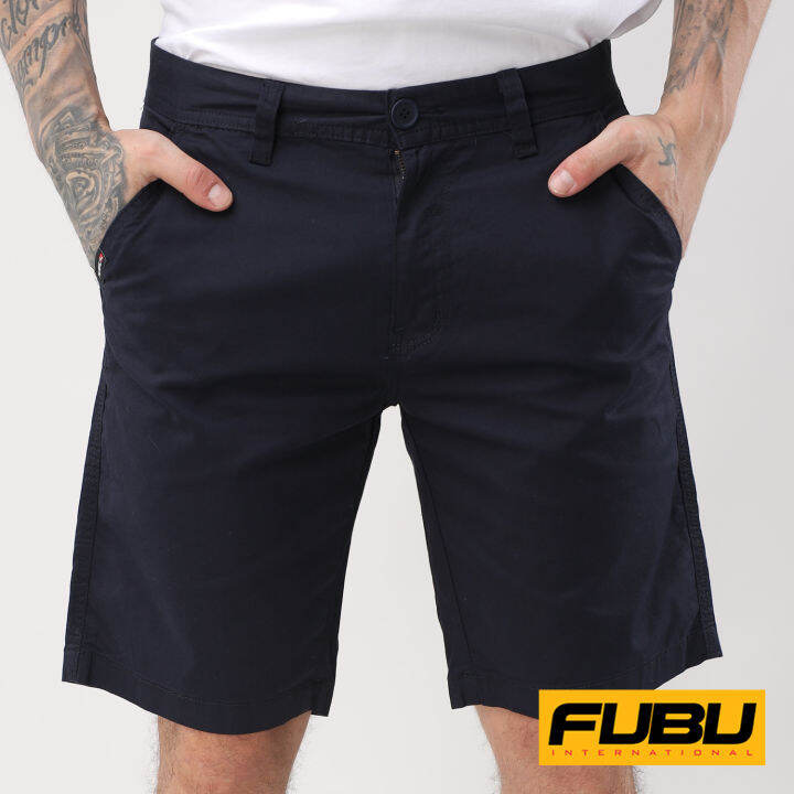 Fubu Tapered Shorts FSB38-0058 (Midnight Navy) | Lazada PH