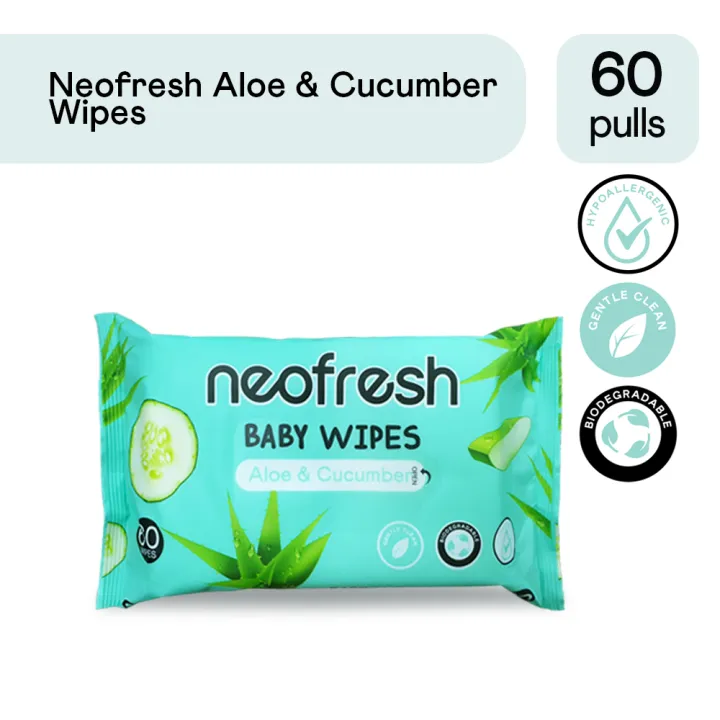 Neofresh Baby Wipes - Aloe & Cucumber Scent 60pcs | Lazada PH
