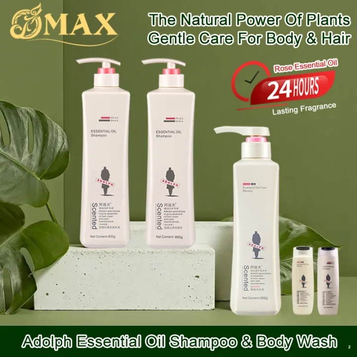 OMAX SG ♥ ADOLPH 100% Original ♥ HAIR CARE ♥ Smooth & Silky Shampoo ...