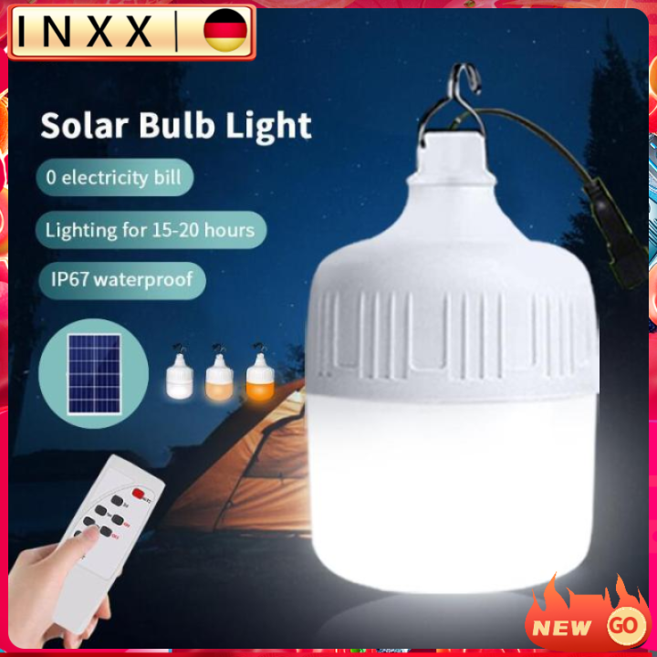 Portable Solar Lights bulb Powered Energy Saving LED Light Solar Bulb ...