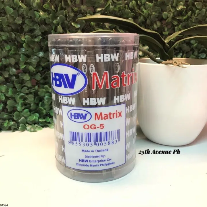 COD‼️ (50pcs) HBW Matrix Retractable Oil Gel Pen Ballpen Pen 0G-5 ...