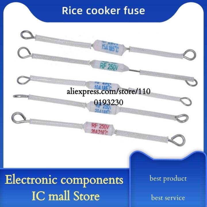 5PCS/LOT Rice Cooker Ceramic Thermal Fuse RF 250V 10A 15A 20A 165C 185C ...
