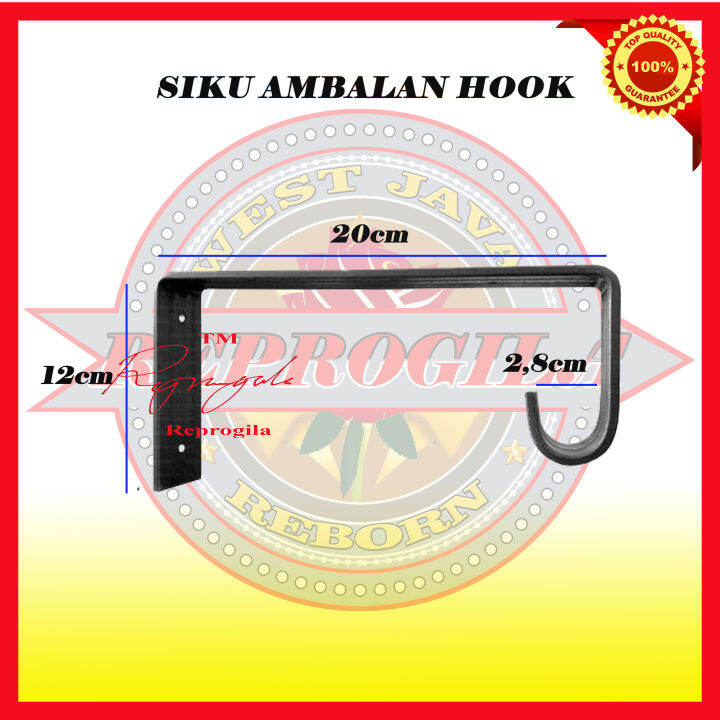 Siku rak ambalan, Bracket ambalan, siku rak dinding | Lazada Indonesia