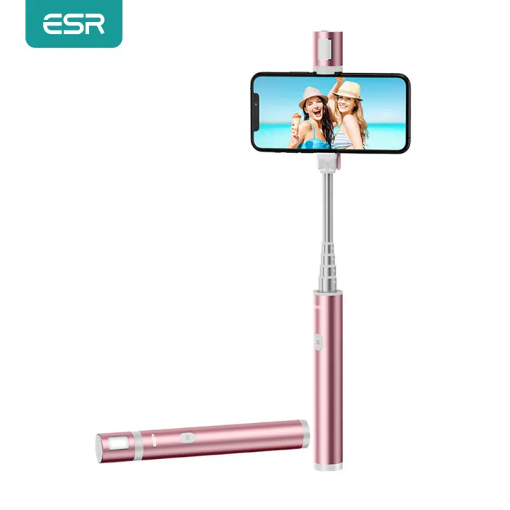 ESR บลูทูธ S Elfie ติดการควบคุมระยะไกลที่มีไฟ LED สำหรับกล้องสด S Elfie ...
