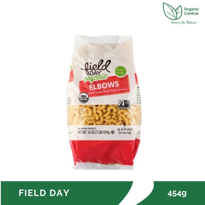 Field Day Organic Traditional Elbow Macaroni Pasta 454g | Lazada PH