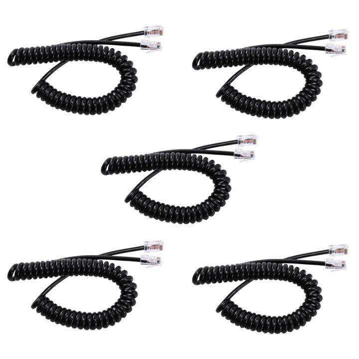 5X 8Pin Microphone Cable Cord for Icom Mobile Radio Speaker Mic HM-98 ...