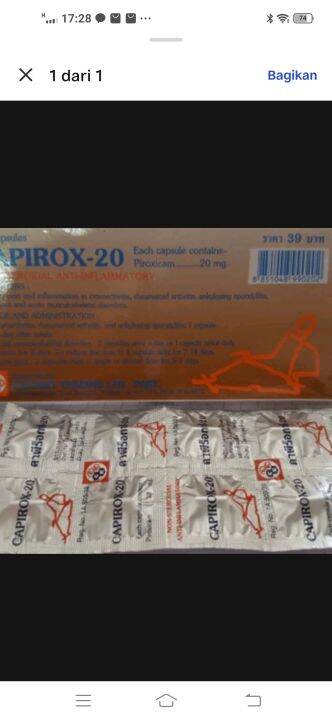 CAPIROX 20 / OBAT TULANG LUMPUH OBAT AYAM BANGKOK | Lazada Indonesia