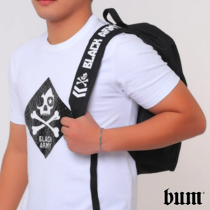 BUM black army backpack | Lazada PH