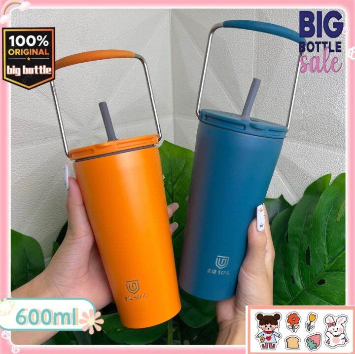 Mahobin แก้วเก็บความเย็น แก้วน้ำ แก้วน้ำสแตนเลส304 แก้วอเมซอล แก้วเก็บอุณหภูมิ600ml | Lazada.co.th