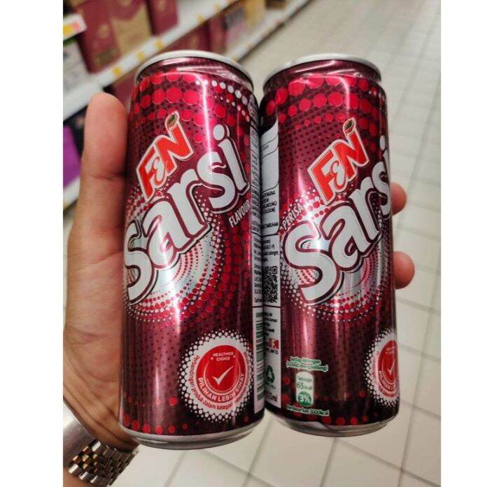 (2 กระป๋อง ราคา 55 บาท)Sarsi น้ำอัดลมซาสี่ Sarsi ขนาด 325 ml.(แบรนด์ F ...