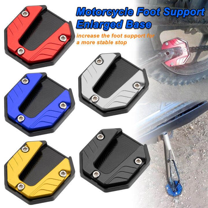 Motorcycle Universal Kickstand Extender Foot Modified Side Stand Shoes Extension Foot Pad ...