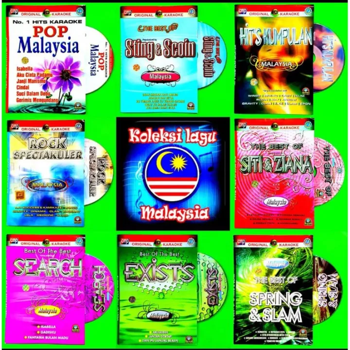KASET VCD KARAOKE ORIGINAL LAGU MALAYSIA TERLARIS - VOCAL ON OF AKTIF - KASET VCD LAGU POP ...