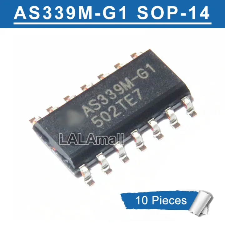 10pcs AS339M-G1 SOP-14 AS339M-E1 AS339M SOP14 AS339 SOP SMD Voltage ...