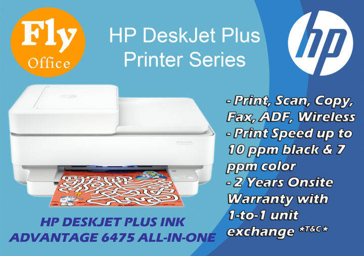 HP DeskJet Plus Ink Advantage 6475 All-in-One Printer (5SD78B) | Print ...