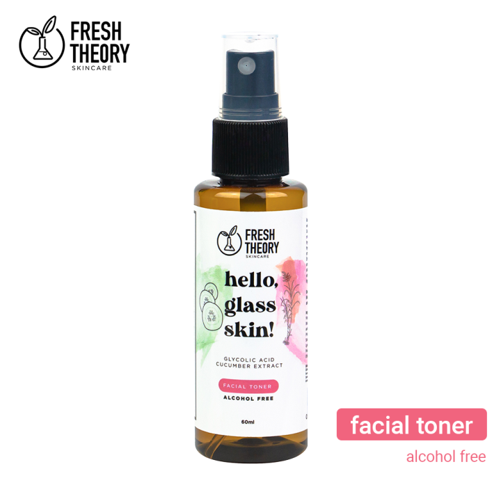 Fresh Theory hello, glass skin! glycolic acid facial toner 60ml | Lazada PH
