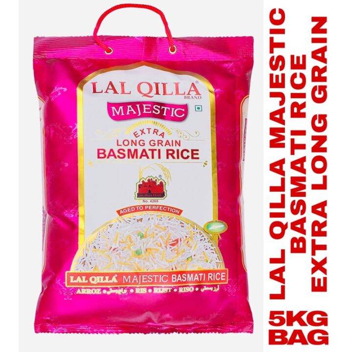 Lal Qilla Majestic Basmati Rice 5KG Bag Goldmine Black Rice Basmati ...