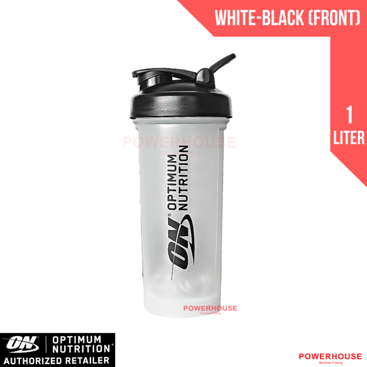 Optimum Nutrition Limited Edition Shaker - 1000ml, Black-White | Lazada