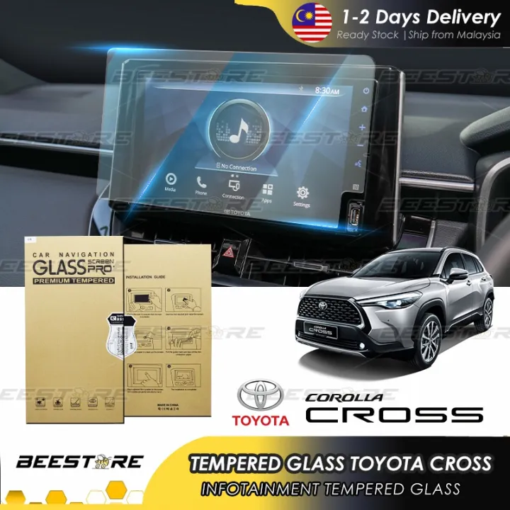 TOYOTA COROLLA CROSS 2021 2022 Tempered Glass Screen Protector ...