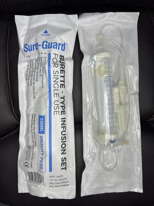 BURETTE / SOLUSET infusion set SURE-GUARD 150 ML | Lazada PH