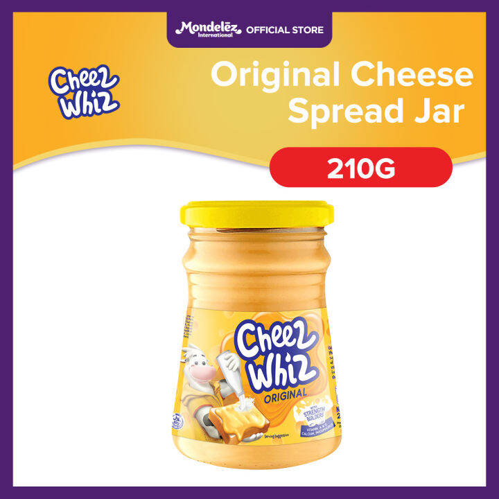 Cheez Whiz Jar - Original Cheese Spread 210g Creamy and Milky with Vitamin A & D, Calcium ...