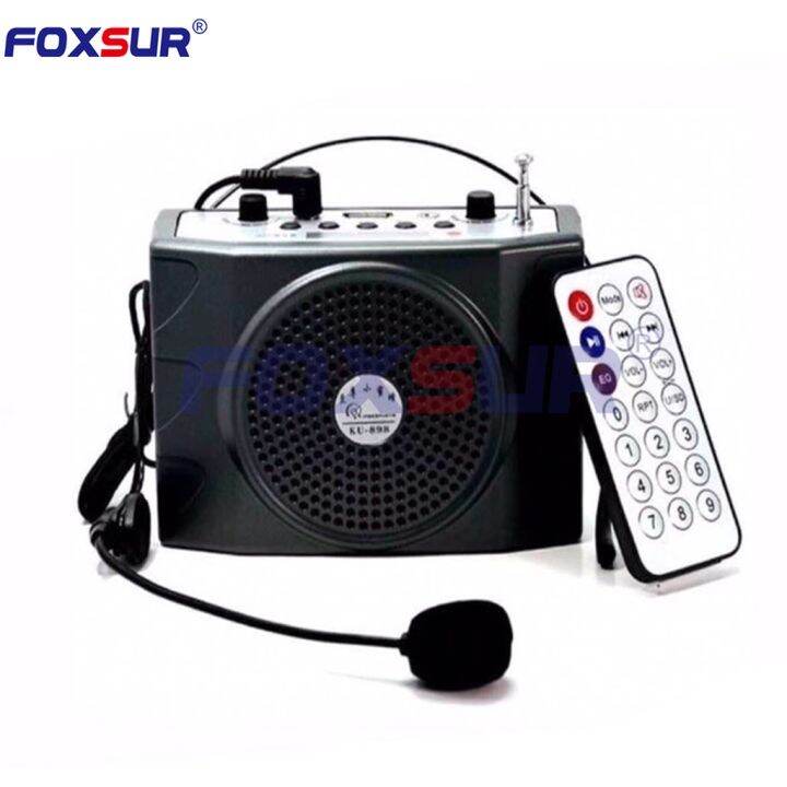 Foxsur KU-898 Original Microphone teach lapel mic Bluetooth Speaker ...