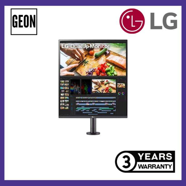 LG 28' 28MQ780 Monitor Ergo Stand & USB Type-C DualUp Monitor with ...