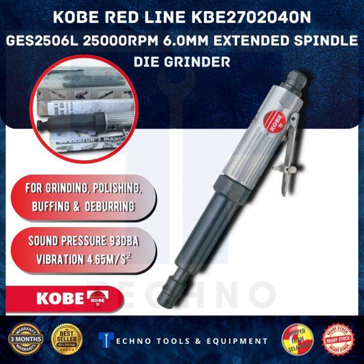 Kobe RED Line KBE2702040N GES2506L 25000rpm 6.0mm Extended Spindle Die ...