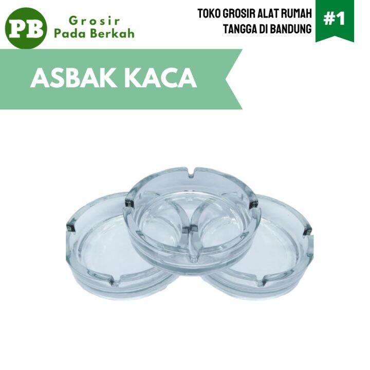 Asbak Beling Kaca Kristal AT 2 Astray Luxury Asbak Kaca Tebal Bulat ...