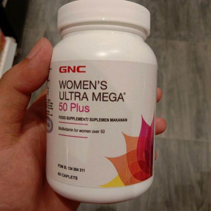 GNC Women's Ultra Mega 50 Plus Multivitamin for Women, 120 Count ...