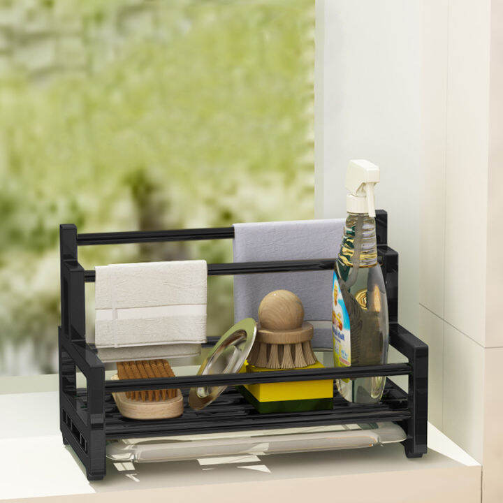 CT All-Purpose Kitchen and Bathroom Drainer Rack 30cm(Black) | Lazada PH