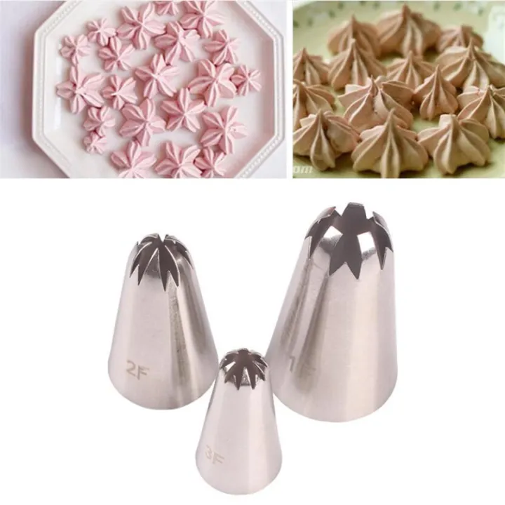 #1F#2F#3F Cherry Flower Icing Piping Nozzles Piping Tips Stainless ...