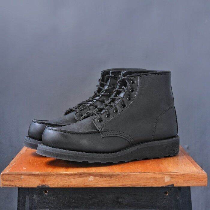 SEPATU MOC TOE safety kulit premium original semi boots model redwing ...