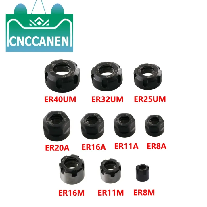 ER8 ER11 ER16 ER20 ER32 ER40 A M Nut CNC Router Engraving ER Collet Nut Clamping CNC Milling ...