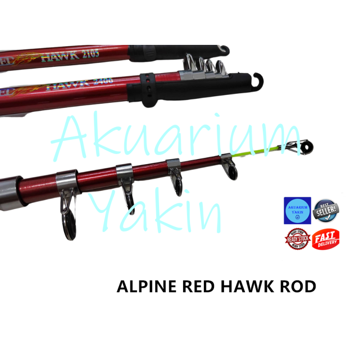 4077 ALPINE RED HAWK TELESCOPIC SURF ROD | Lazada