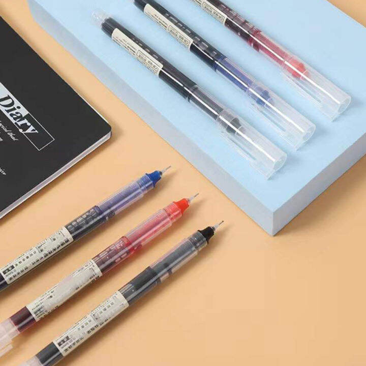 Camudy Straight Liquid Rollerball Gel Gel Pen 0.5 Tube Quick Dry ...