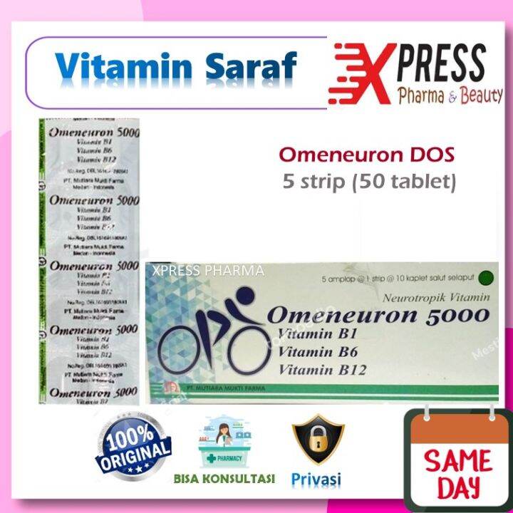 ⚡XPRESS⚡ Omeneuron 5000 DUS Obat Vitamin Komplek Komplex Complek ...