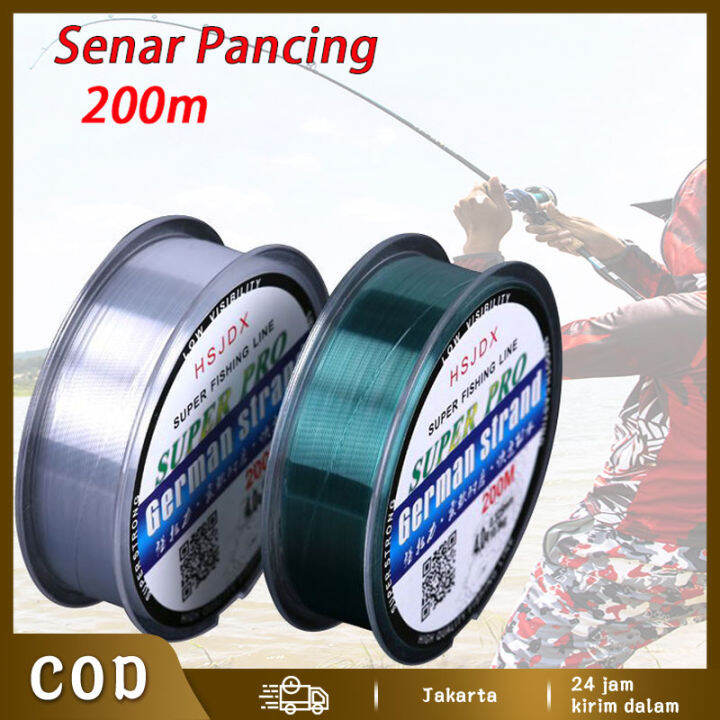 Senar Pancing Jerman 200M, Senar Pancing Tak Terlihat, Bahan Nilon ...