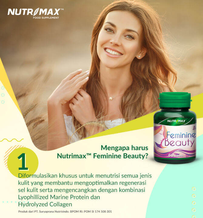 NUTRIMAX FEMININE BEAUTY ISI 30 TABLET | Lazada Indonesia