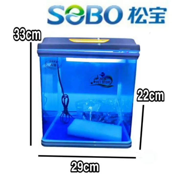 SOBO T-290F/T-820F 17L NANO AQUARIUM SET ( Full Set With Light ...