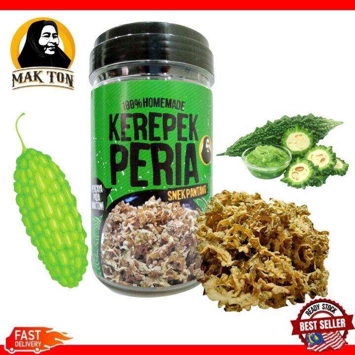 MAKTON Snek Makanan Pantang Peria Crispy Original Flavour Snack Kerepek ...