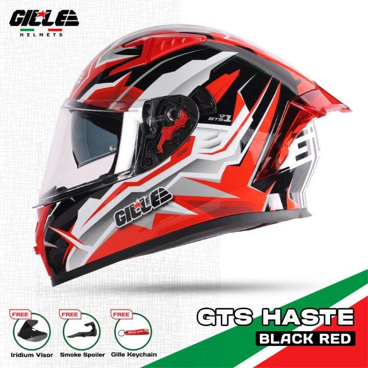 Gille Helmet 135 GTS V1 Haste Motorcycle Helmets Full Face Dual Visor ...