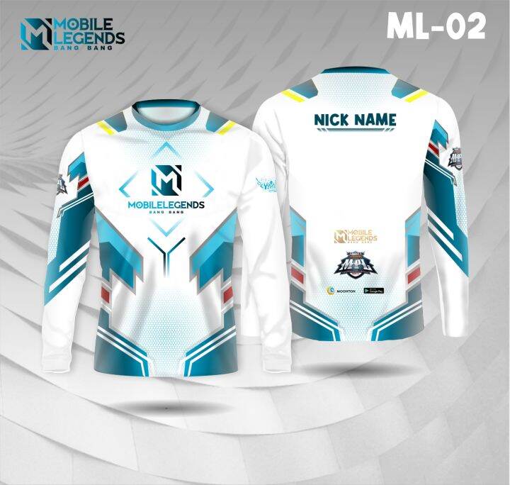 Jersey e sport mobile legends bang bang baju game ml kaos gamer lengan ...