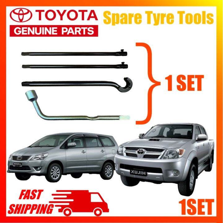 Genuine Toyota Spare Tyre Tools – Toyota Hilux / KUN25 / Toyota Innova ...