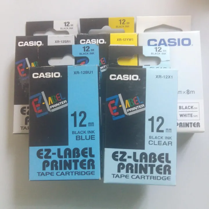 Casio EZ Label Printer Tape (12mm) | Lazada