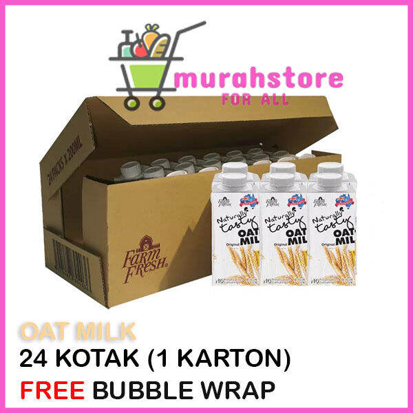 FARM FRESH OAT 200ML X 24 KOTAK WITH BUBBLE WRAP | Lazada